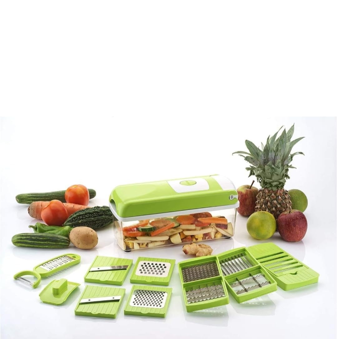 Vegetable Chopper with Container Sharp Blade Hand Guard Multifunctional ...