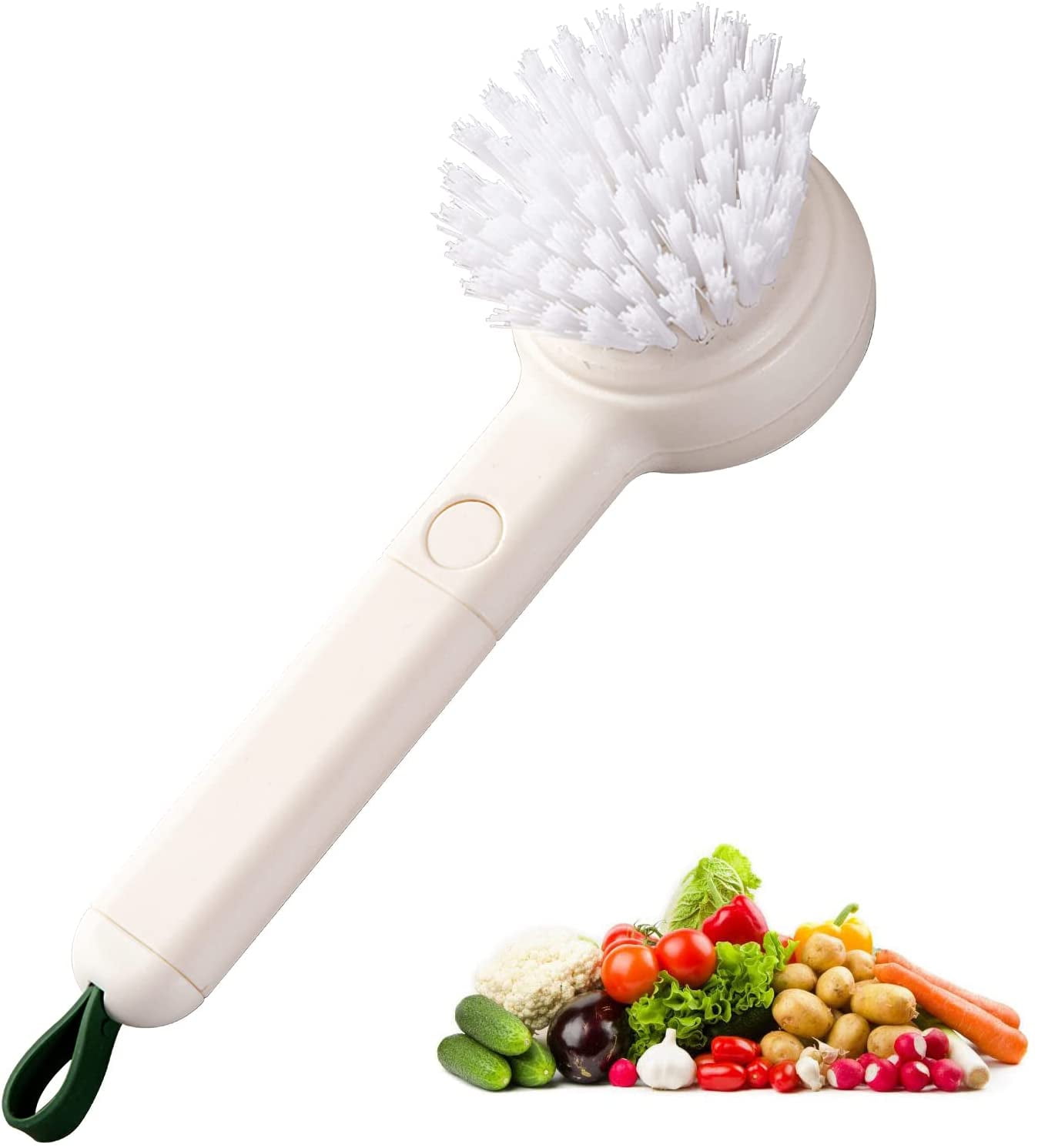 Vegetable Cleaner Brush Fruit Scrubber Brush Good Grip Long Handle Food ...