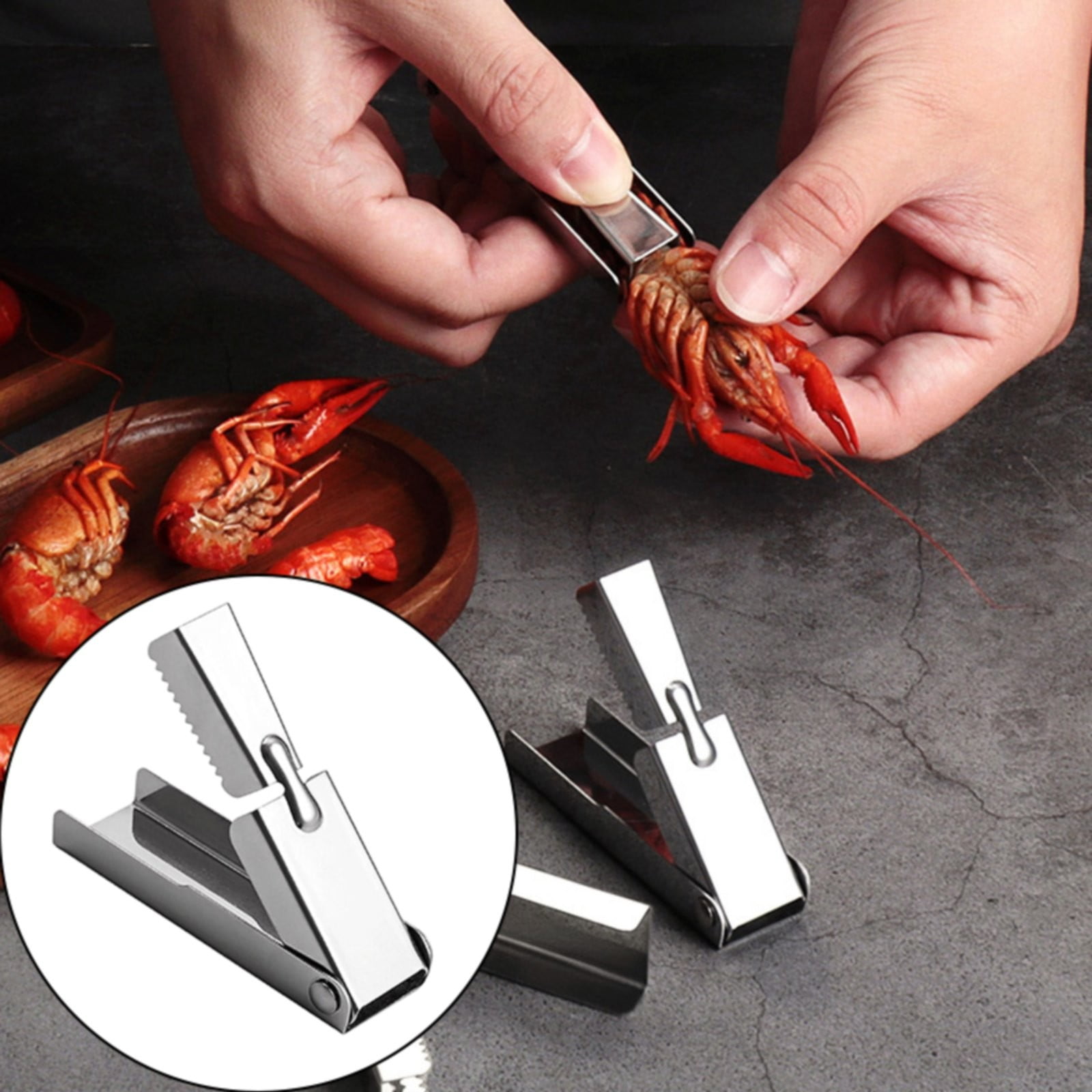Vegetable Cutter Crayfish Sheller Lobster Sheller Deveiner Tool Tail ...