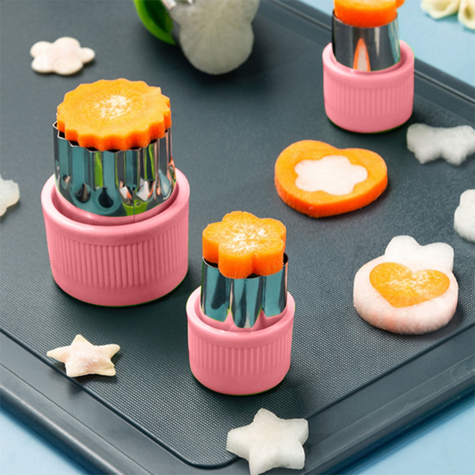 Vegetable Cutters Shapes Set 9pcs Stainless Steel Mini Cookie Cutters ...