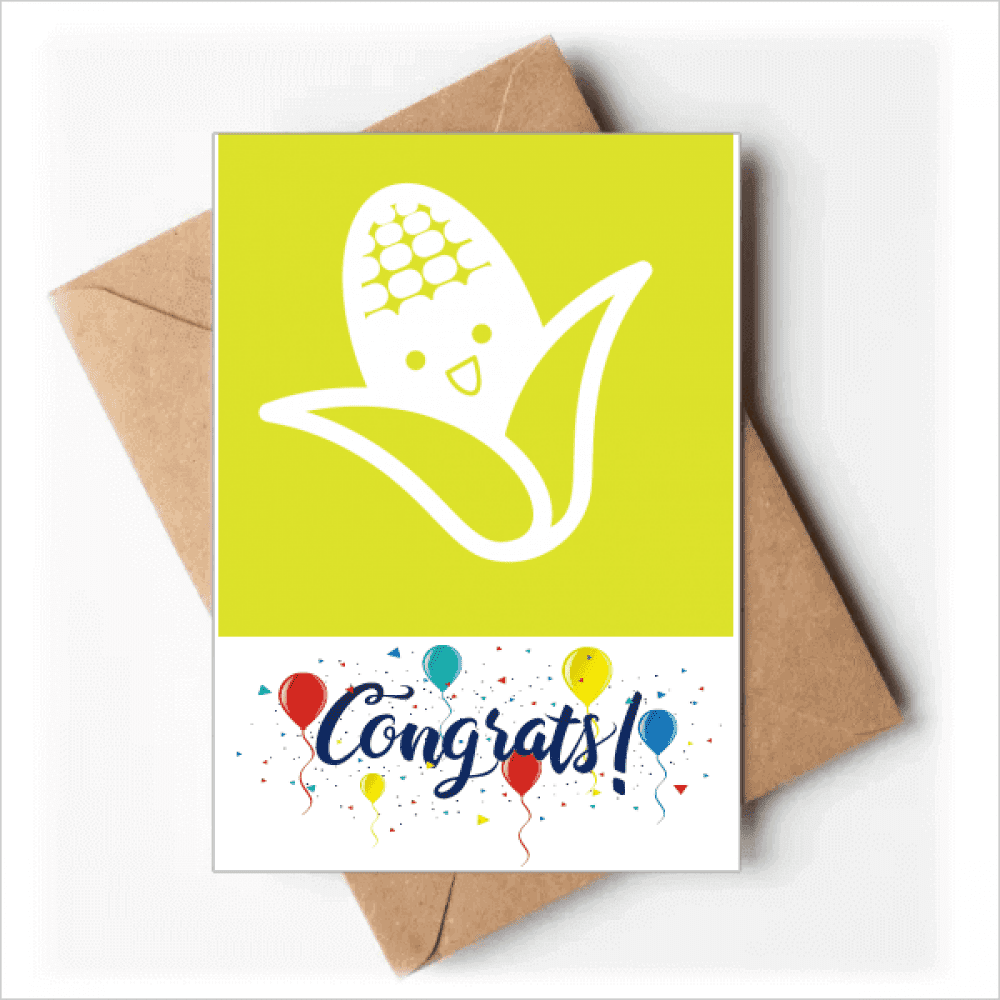 Vegetable Expression Happy Corn Body Wedding Cards Congratulations ...