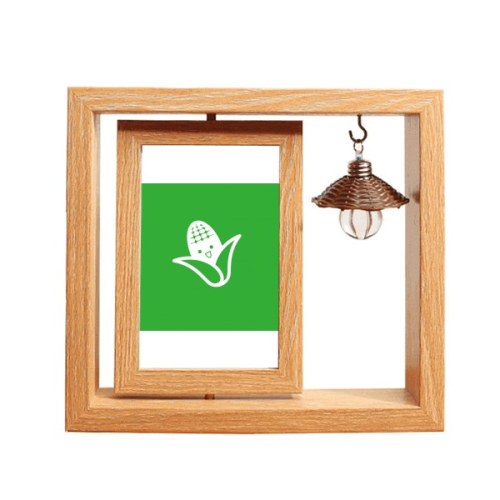 Vegetable Expression Happy Corn Body Wooden Rotating Picture Photo ...