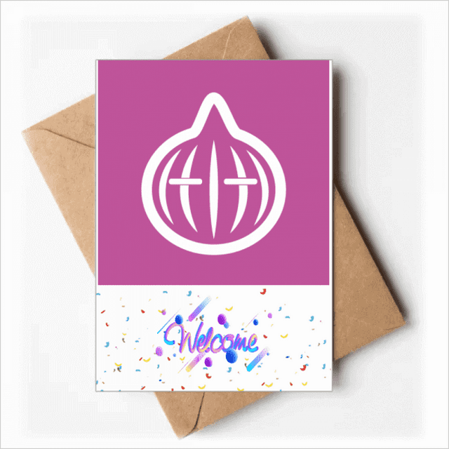 Vegetable Expression Happy Onion Body Welcome Back Greeting Cards Envelopes Blank - Walmart.com