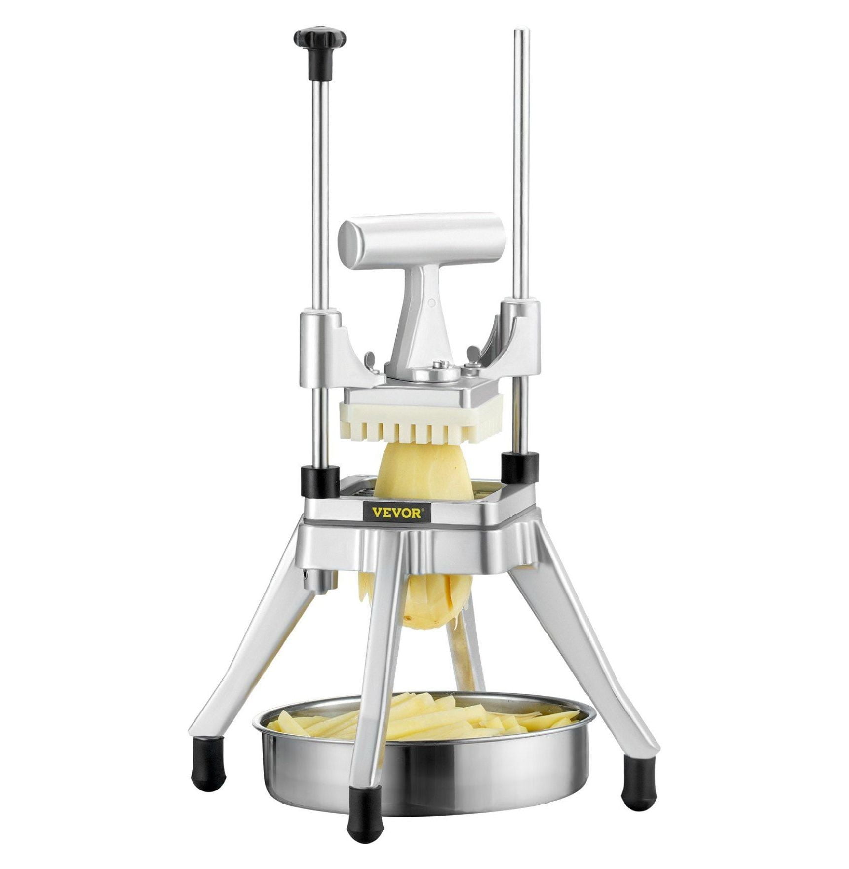 Vegetable Fruit Chopper, Stainless Steel French Fry Cutter with 4 ...