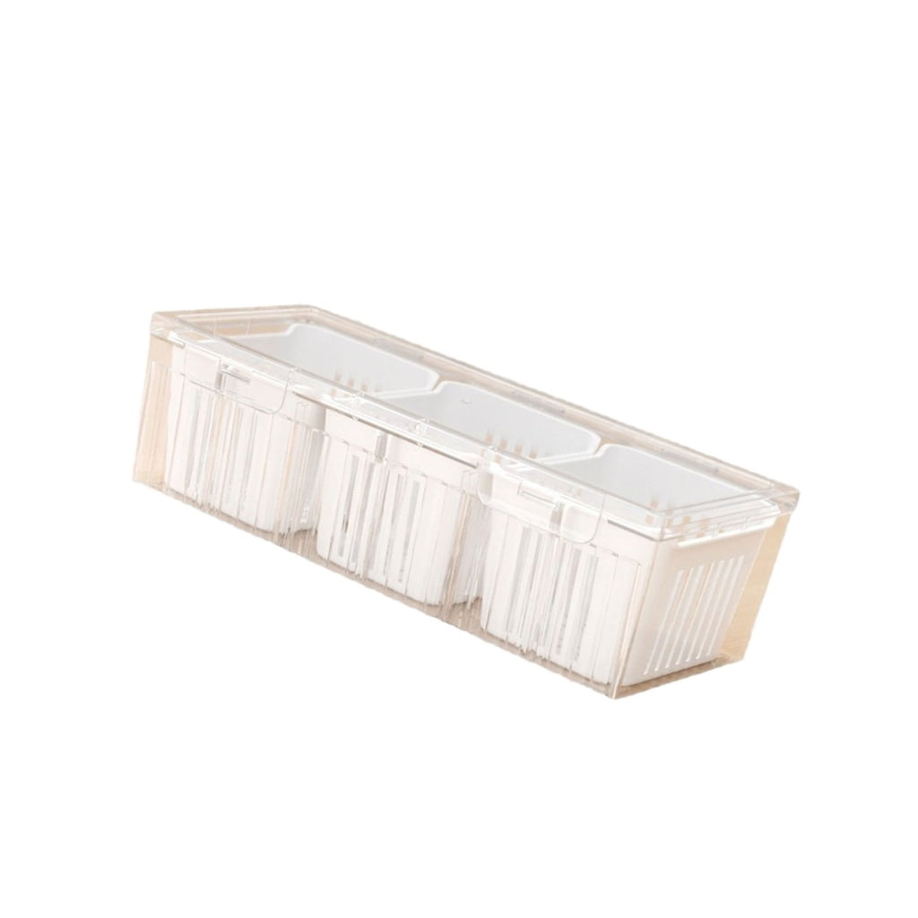 Vegetable Fruit Drain Storage Box With Divided Sections Drainage ...
