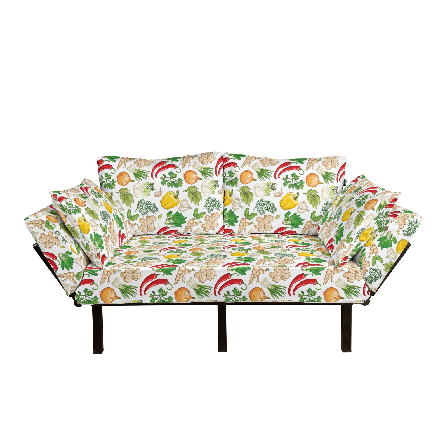Vegetable Futon Couch, Legume Onions Ginger Dill Hot Peppers Culinary ...