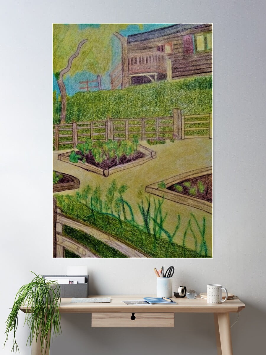 Vegetable Garden Poster Wall Art, Modern Wall Decor For Living Room ...