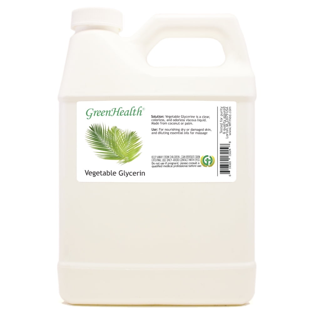 GreenHealth Vegetable Glycerin, 32 fl oz Plastic Jug with Cap ...