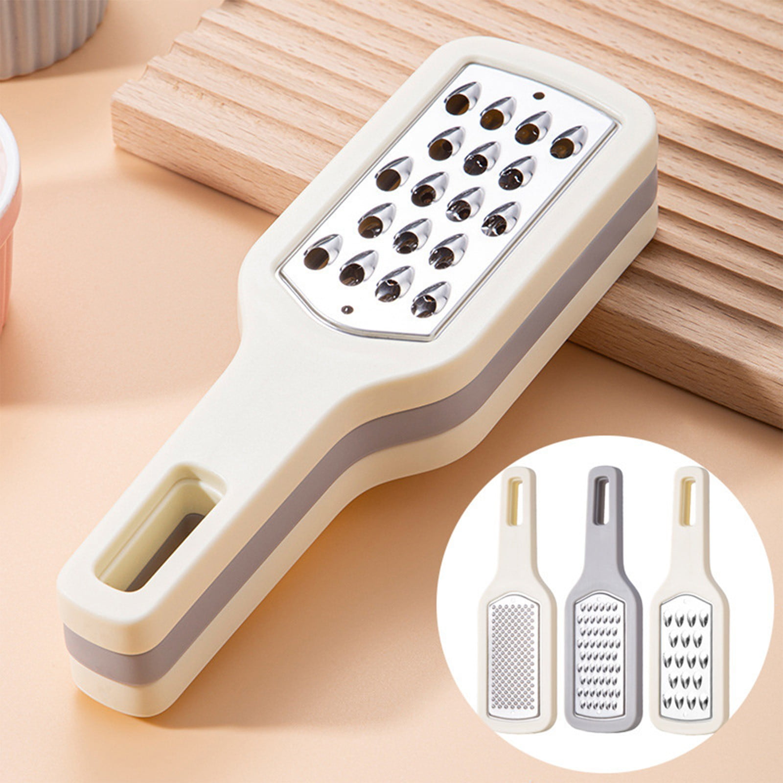 Vegetable Grater 3-in-1 Stainless Steel Multi-Purpose Cheese Garlic ...