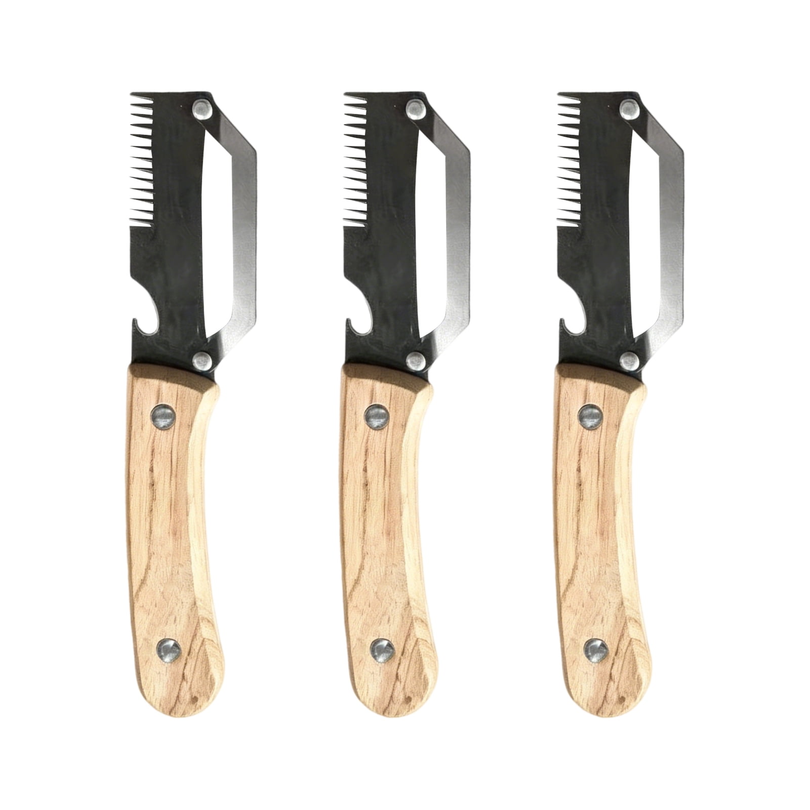 Vegetable Peeler Wooden Handle Kitchen Gadget Fruit Slicer Heavy Duty ...