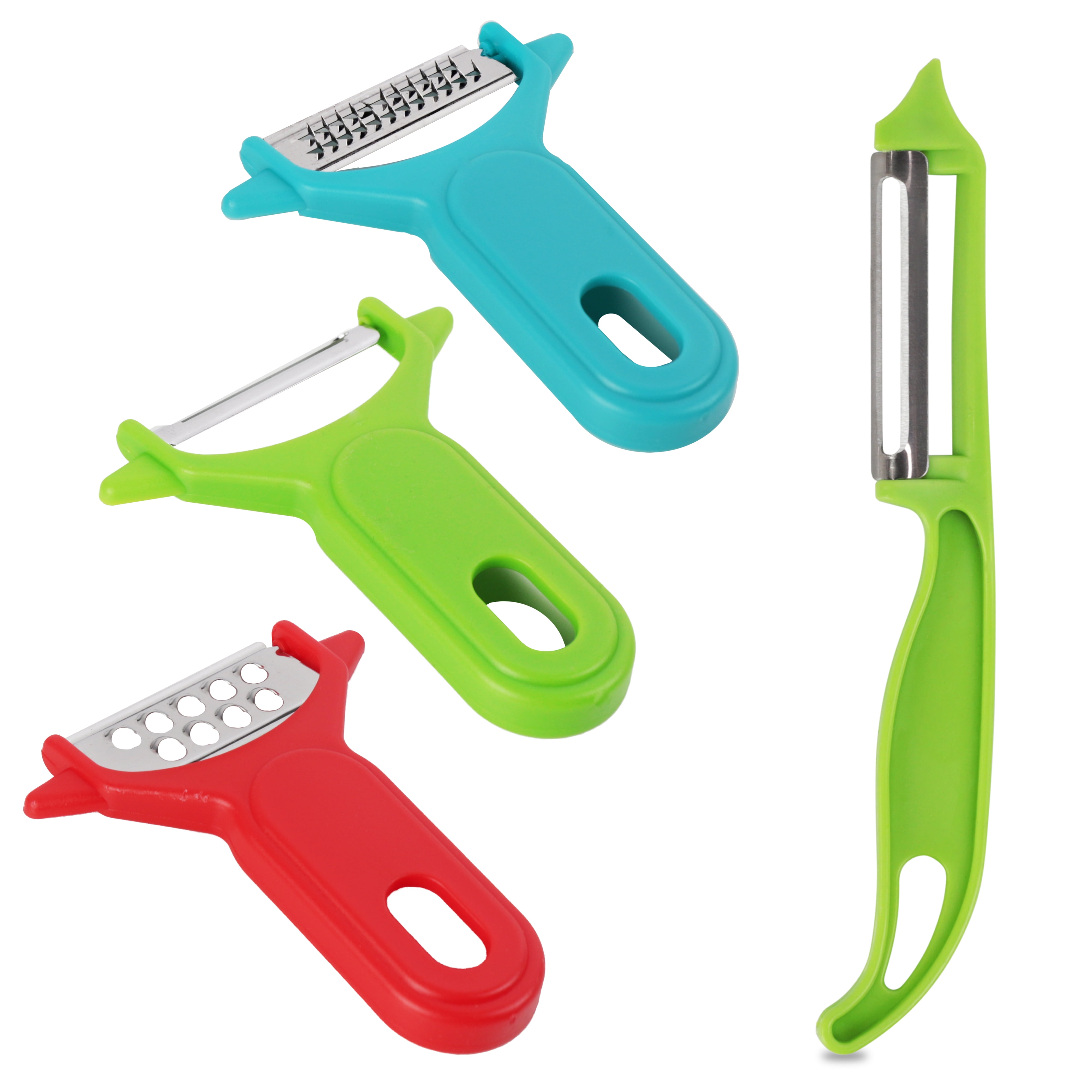 Vegetable Peeler and Grater Set, Multi-Purpose Kitchen Tools, White ...