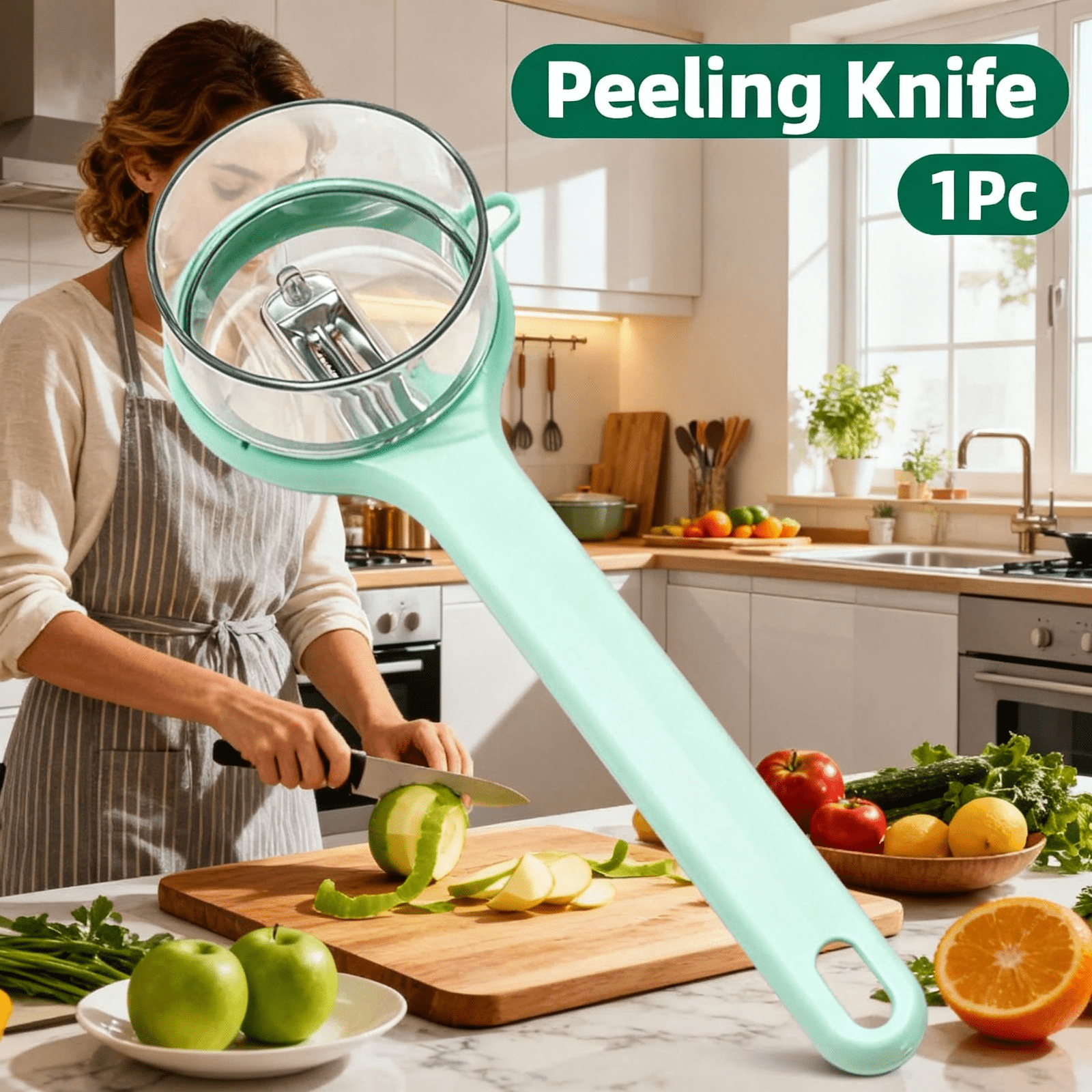 Vegetable Peeler with Container, Stainless Steel Fruit Peeler with ...