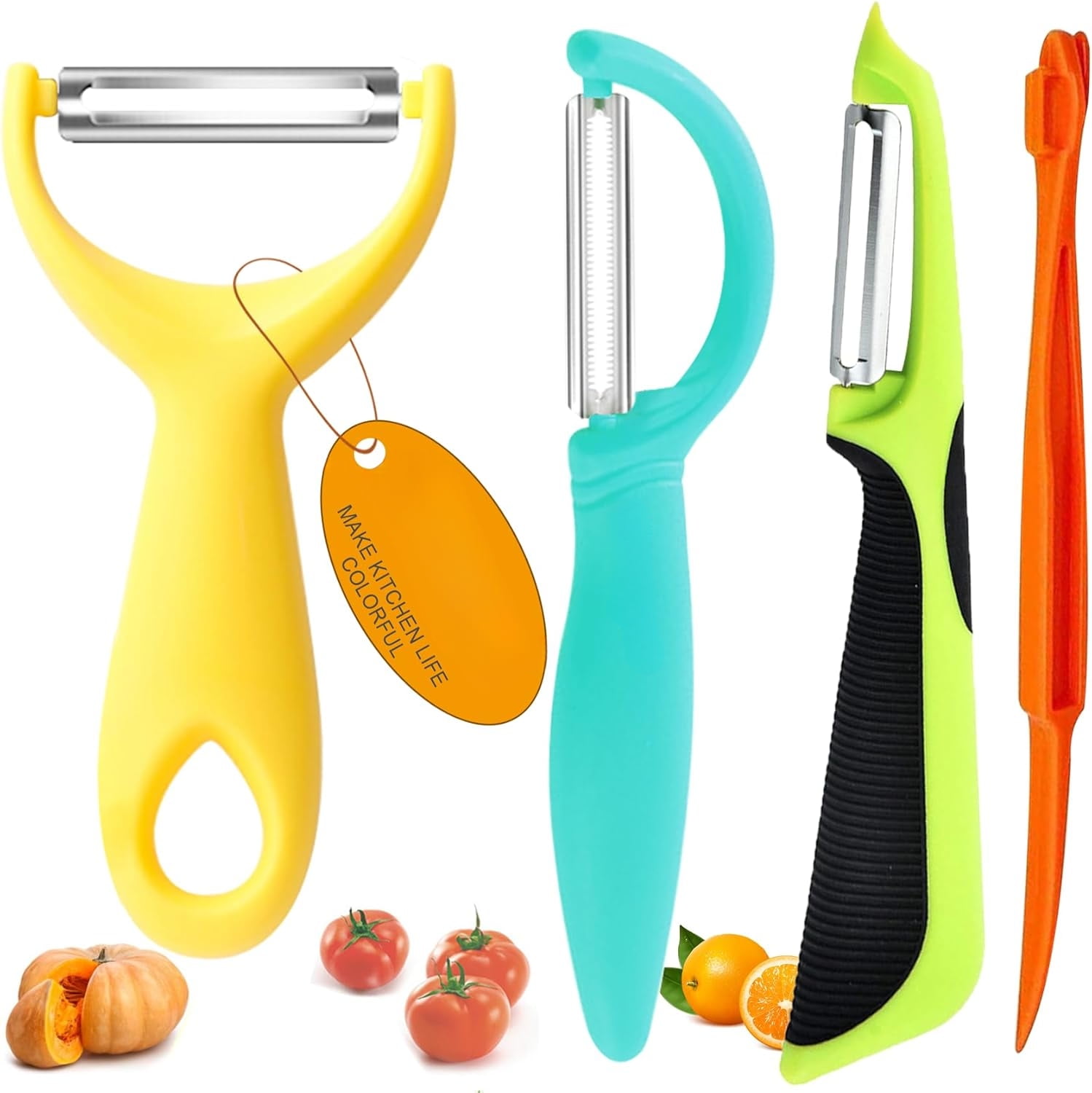 Vegetable Potato Peelers for Kitchen, Y Peeler for Apple Fruit Carrot Zucchini Cucumber Potatoes ...