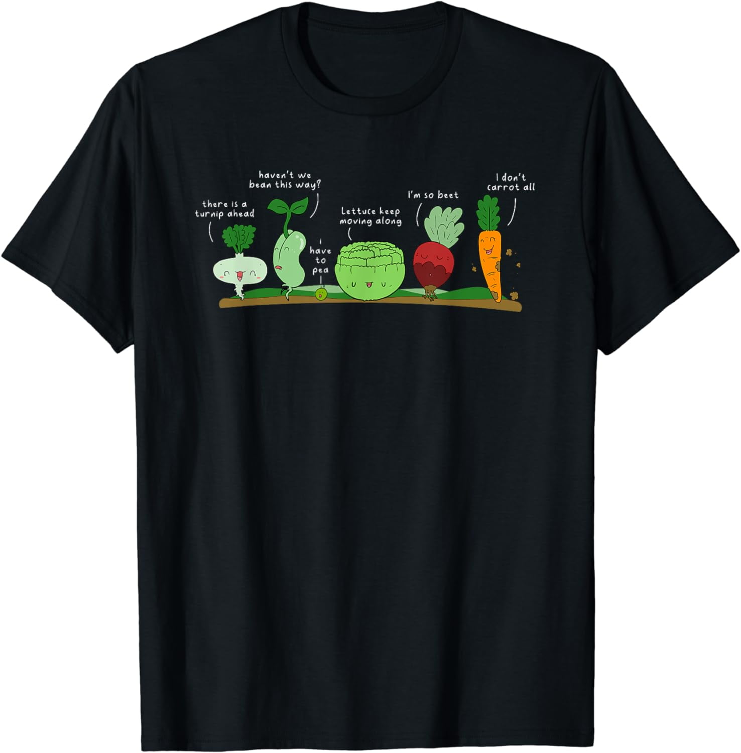 Vegetable Puns Funny Veggie Vegan Apparel for Women or Men T-Shirt - Walmart.com