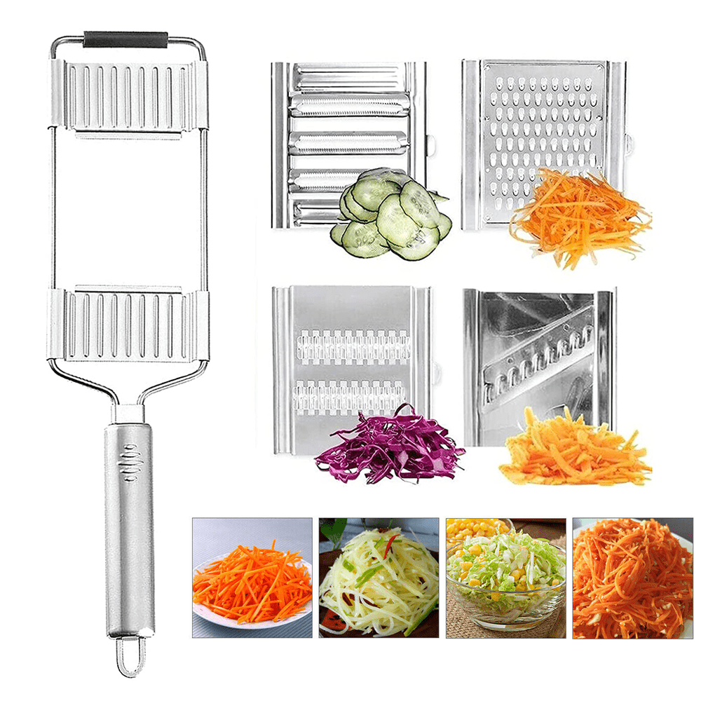 Vegetable Slicer for Kitchen Multi Purpose Grater Hand-held Stainless ...