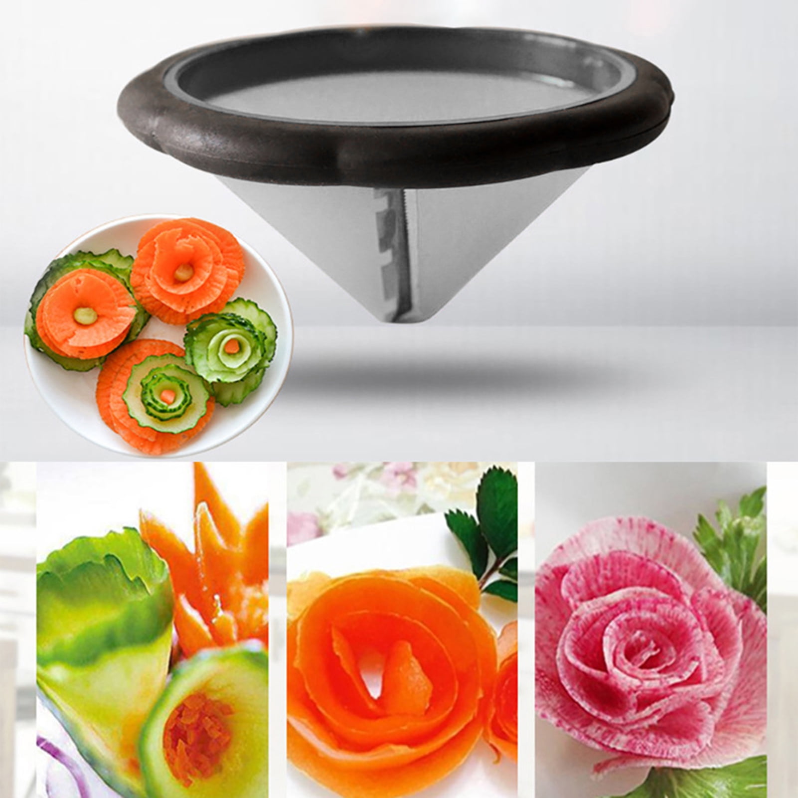 Vegetable Spiraler - Quick Cutting Spiral Fruit Slicer Funnel Design ...