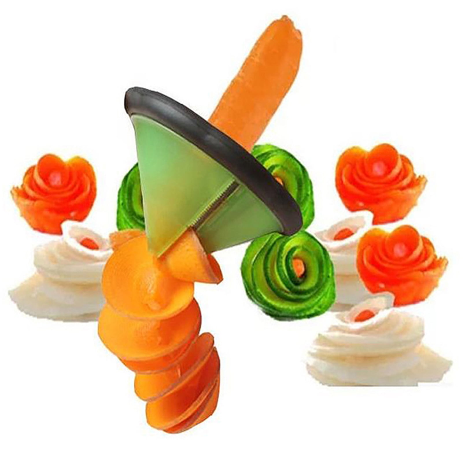 Vegetable Spiraler - Quick Cutting Spiral Fruit Slicer Funnel Design ...