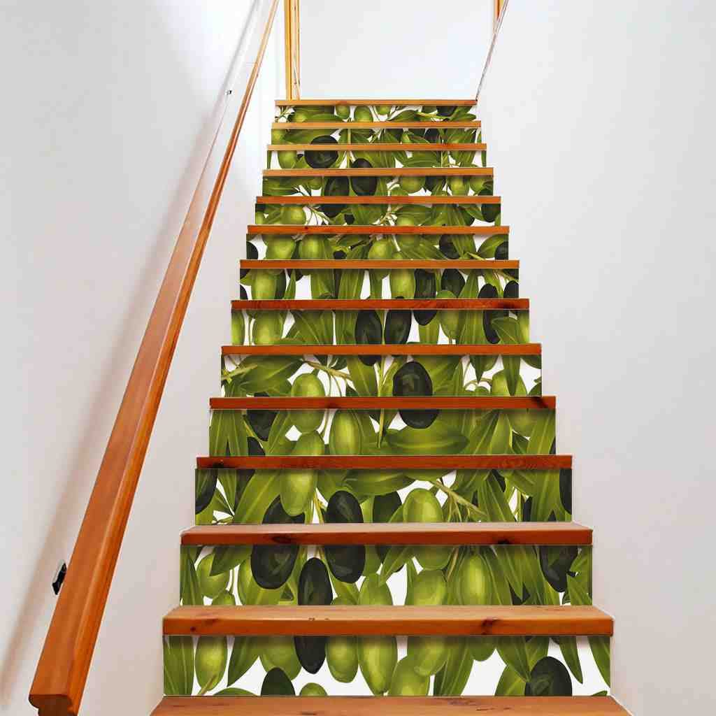 Vegetable Stair Stickers Color Agricultural Products Stairway Decals ...