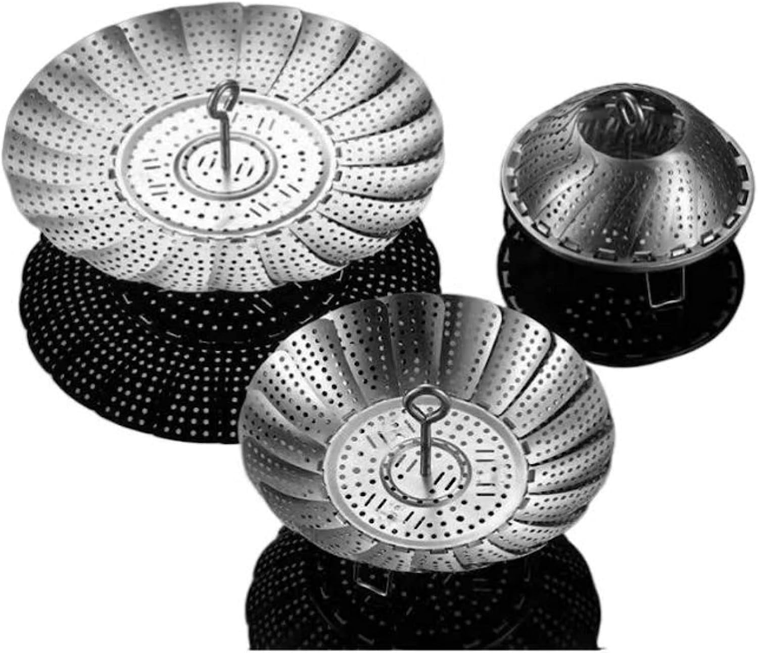 Vegetable Steamer Basket for Cooking - Folding Stainless Steel Veggie ...