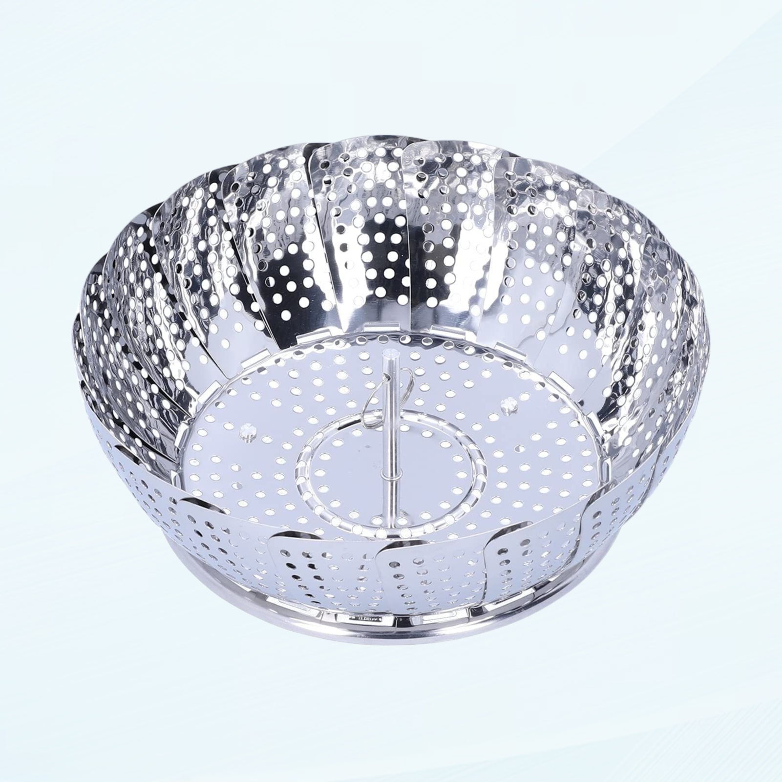 Vegetable Steamer Basket Multi-Function Folding Stainless Steel Basket ...