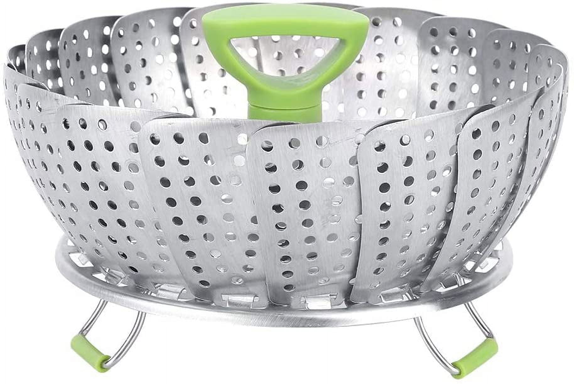 Vegetable Steamer Basket, Premium Stainless Steel Veggie Steamer Basket ...