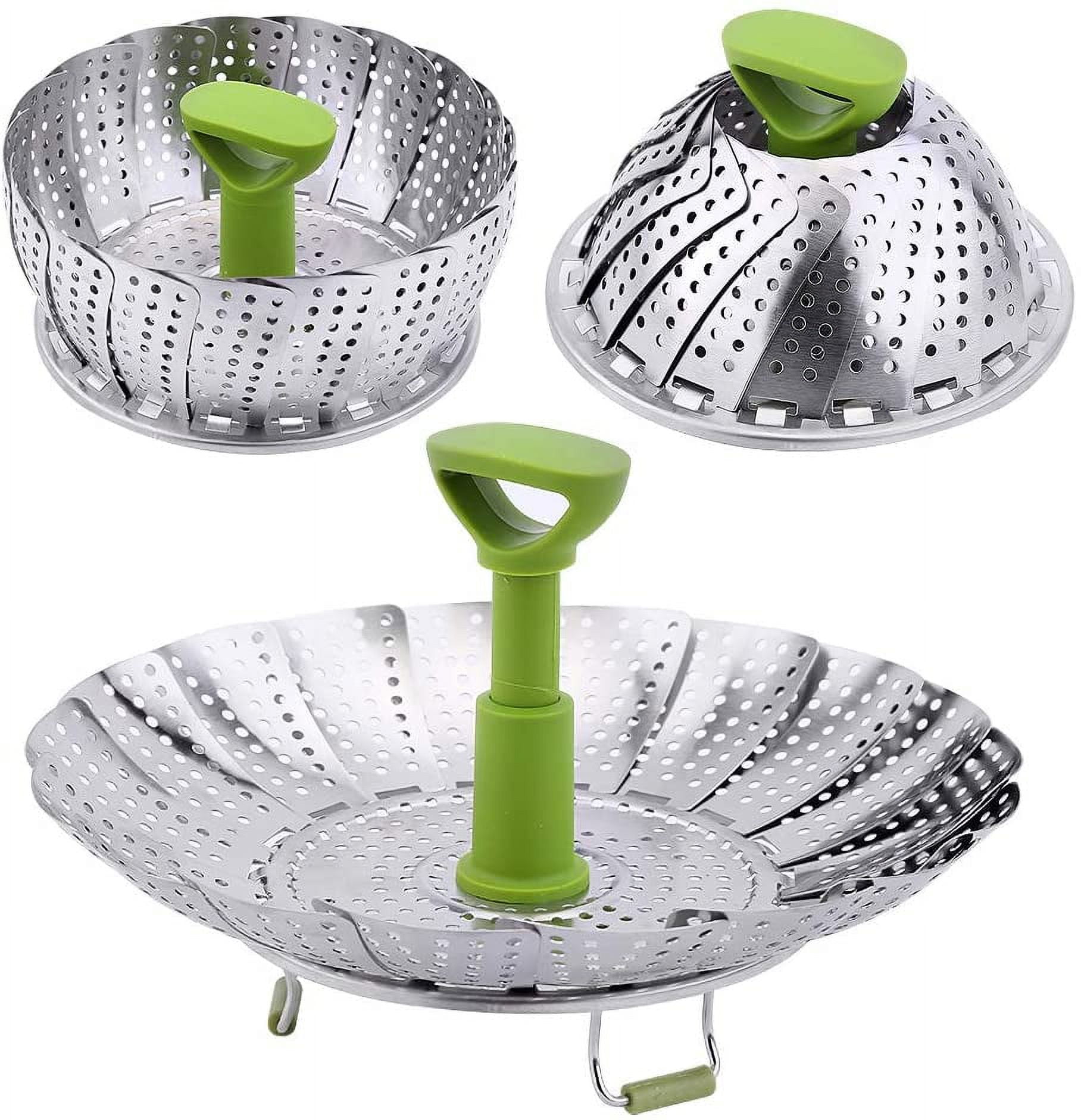 Vegetable Steamer Basket - Stainless Steel Collapsible Steamer Insert ...