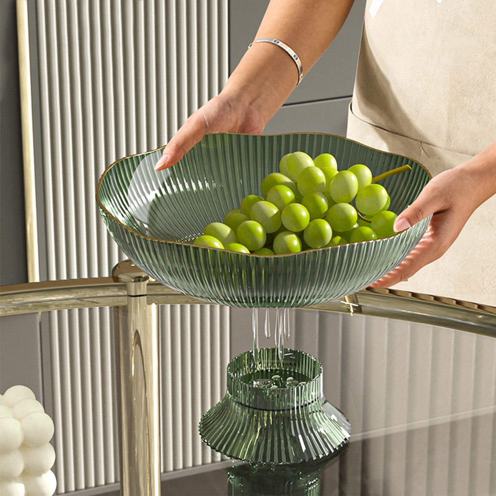 Vegetable Tray Vegetable Plate Plastic Filter Vegetable Basket Footed ...