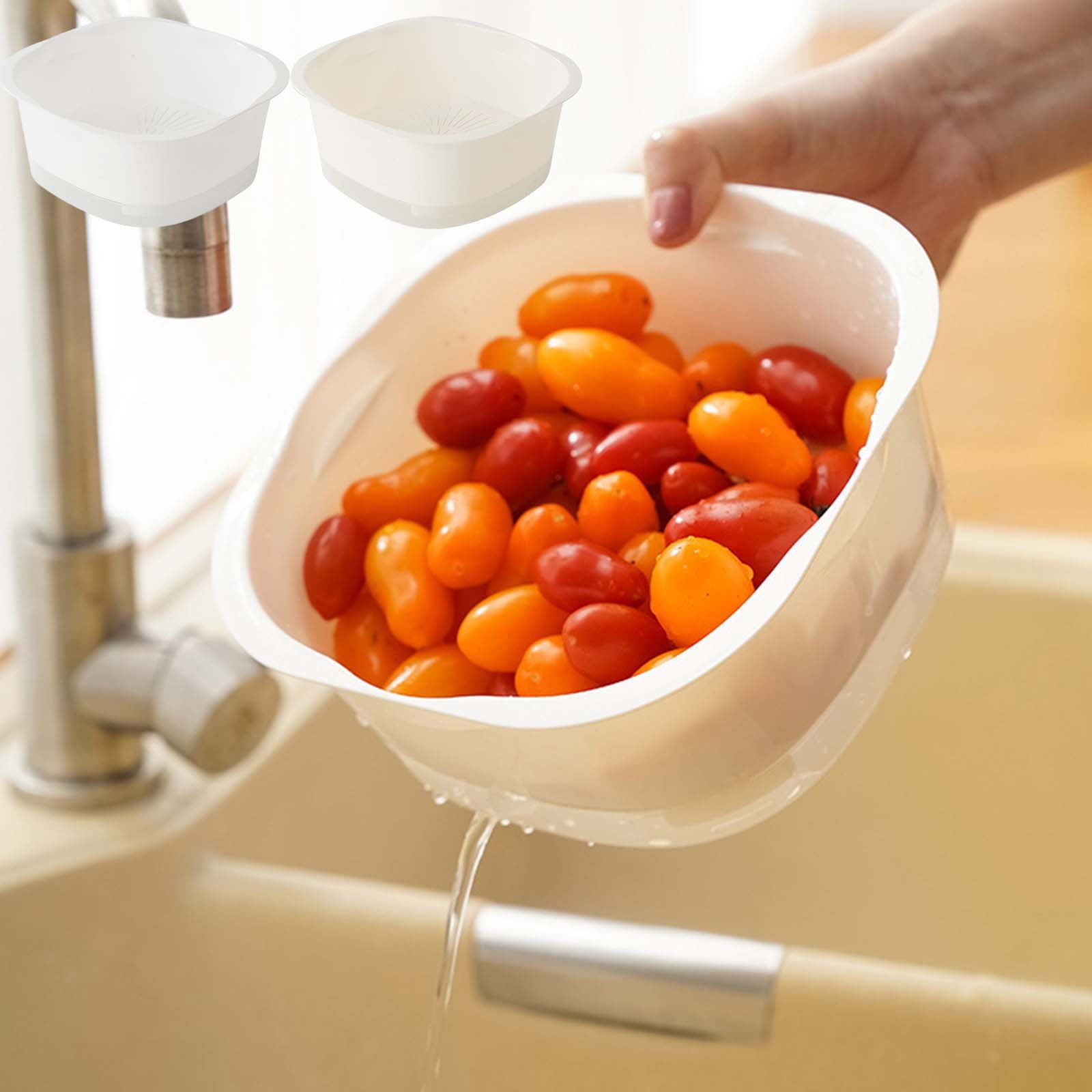 Vegetable Washing Basin, Food Grade Plastic Stackable Kitchen Sink ...
