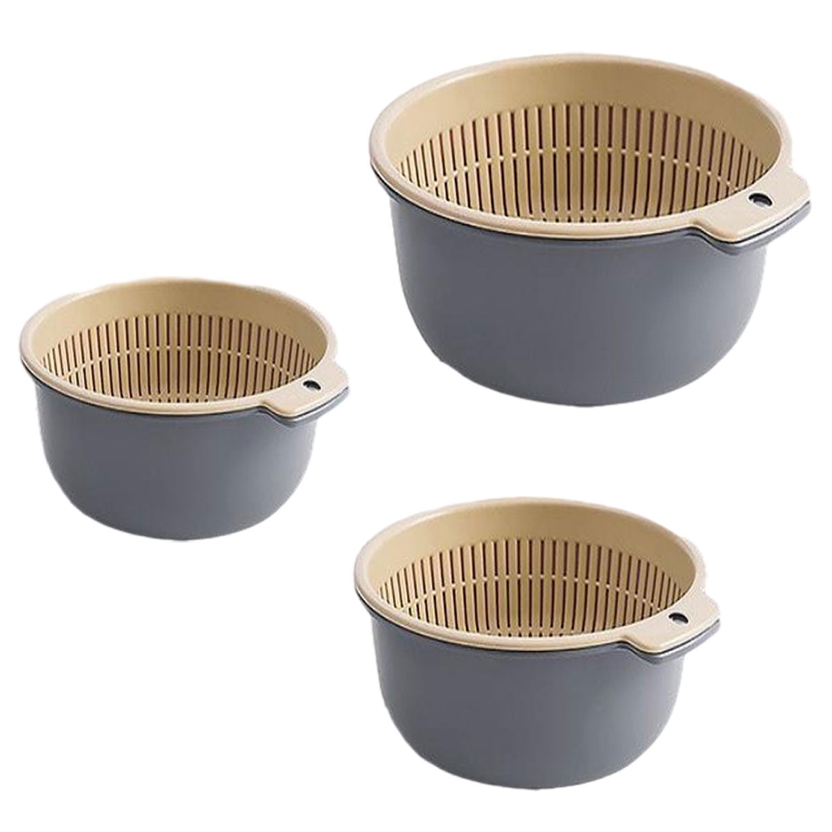 Vegetable Washing Basket, Drain Colander Bowl Set, Drain Basin and ...