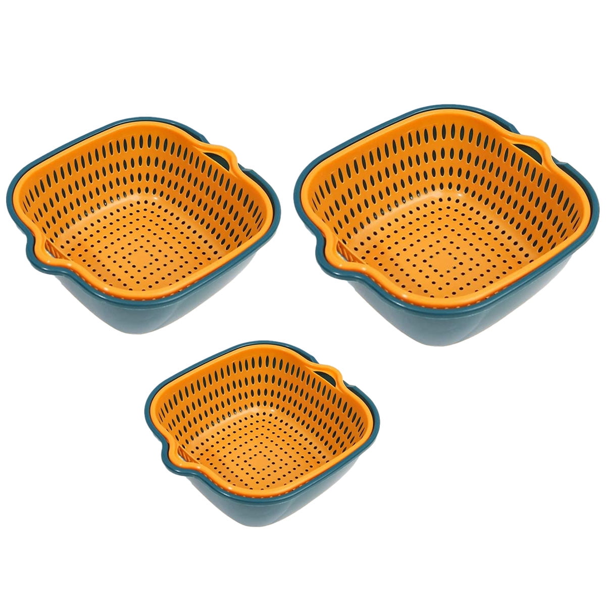 Vegetable Washing Basket, Drain Colander Bowl Set, Drain Basin and ...