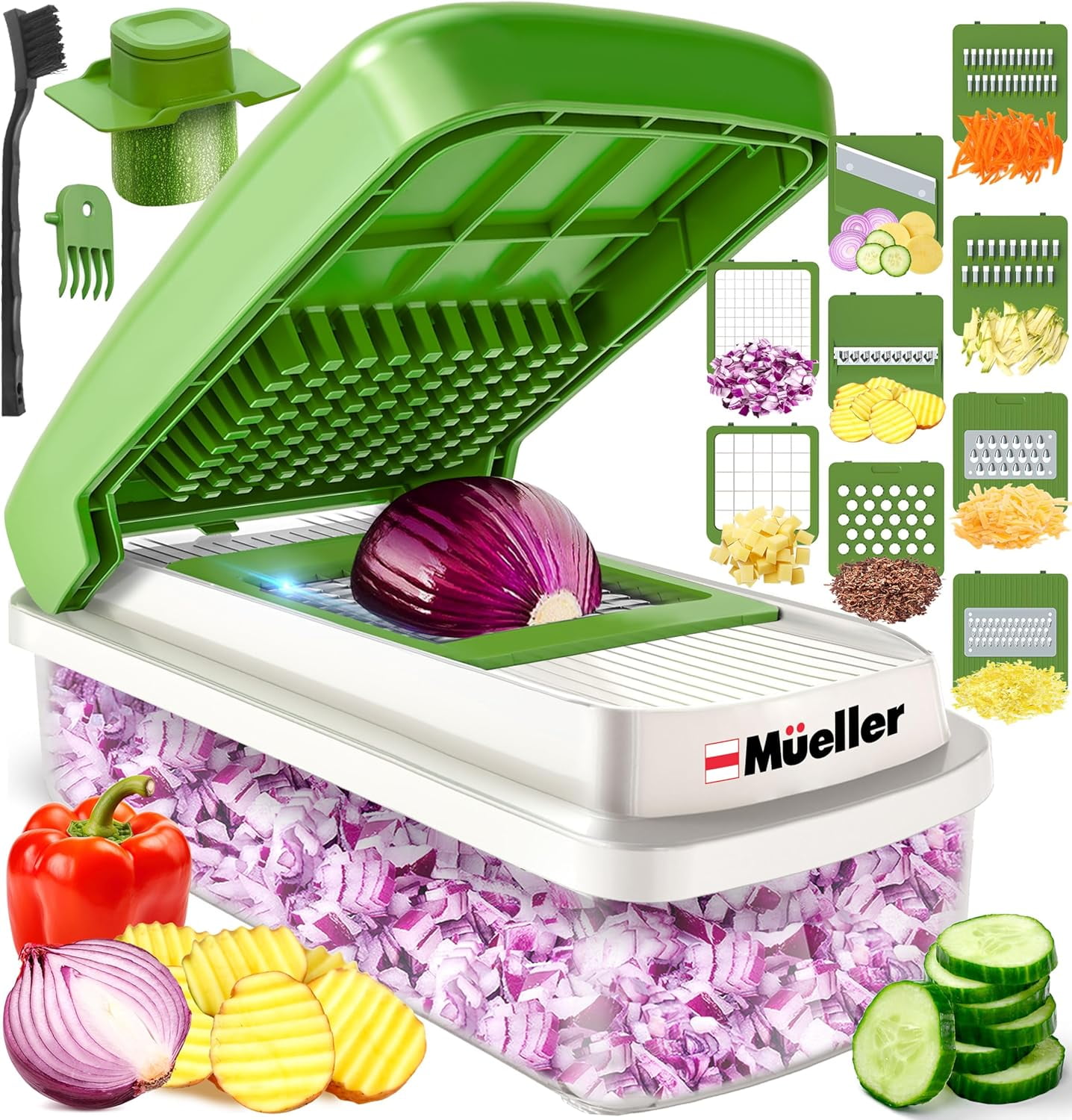 Vegetable chopper, Mandolin slicer, vegetable chopper, cheese grinder ...