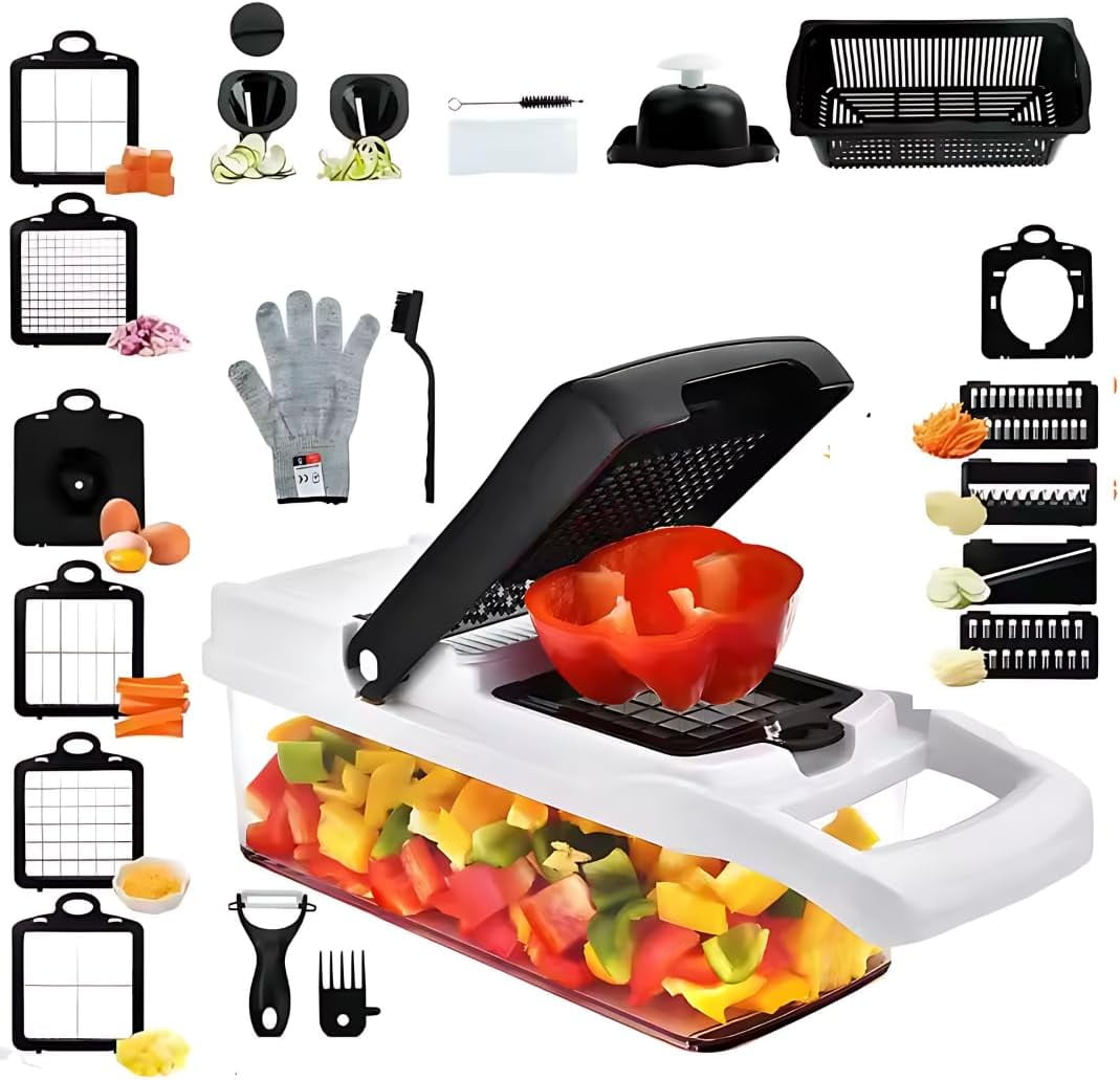 Vegetable per 26 in 1 with Handle, Black Cap for Cucumber, Carrot ...