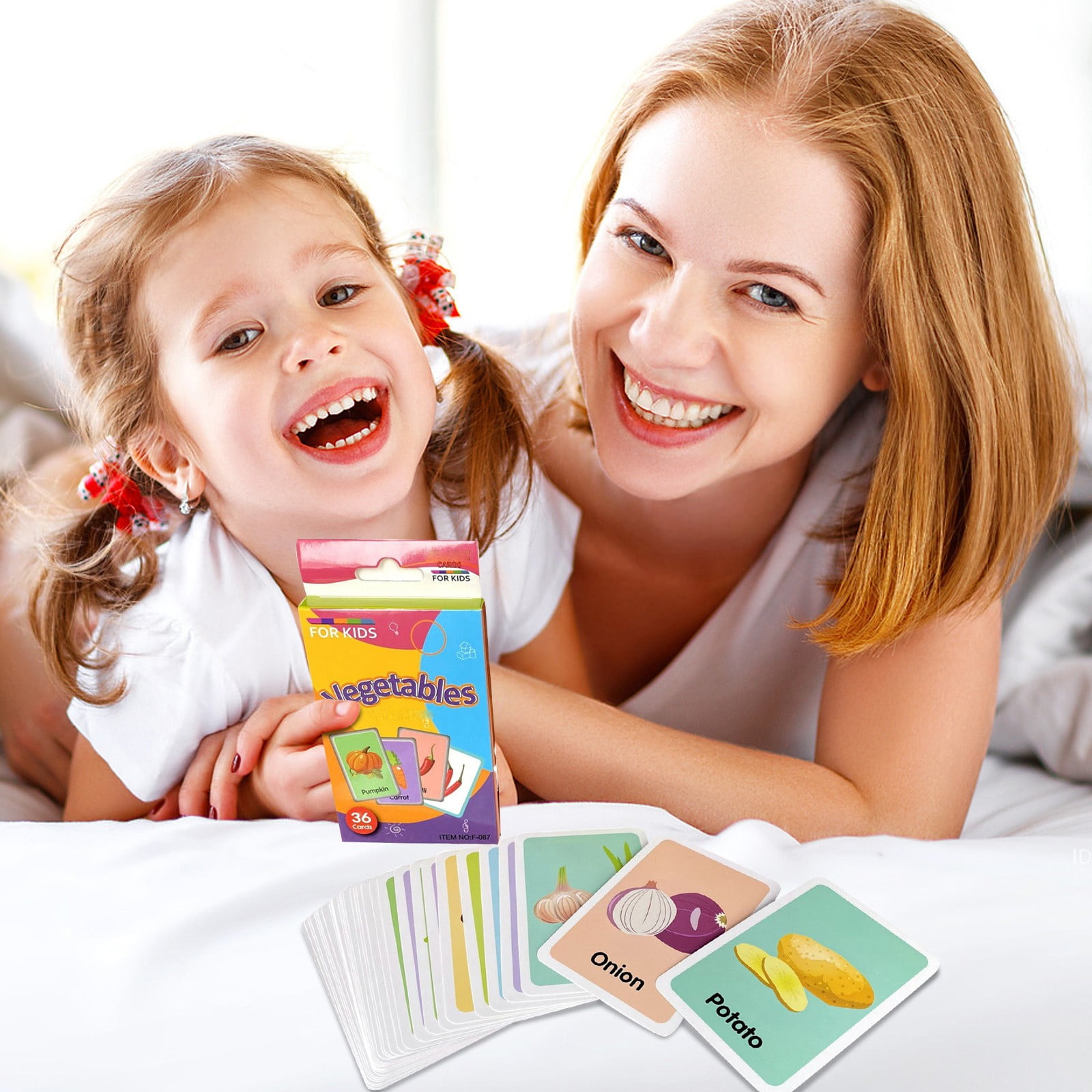 Vegetables Flash Cards, 36 Cards, Small Boxes for Toddlers, FlashCards ...