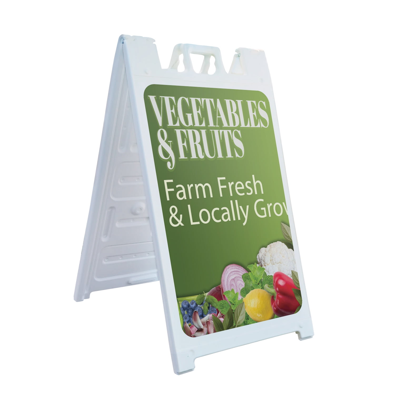 Vegetables And Fruits 24" x 36" Double Sided A-Frame Sidewalk Sign ...