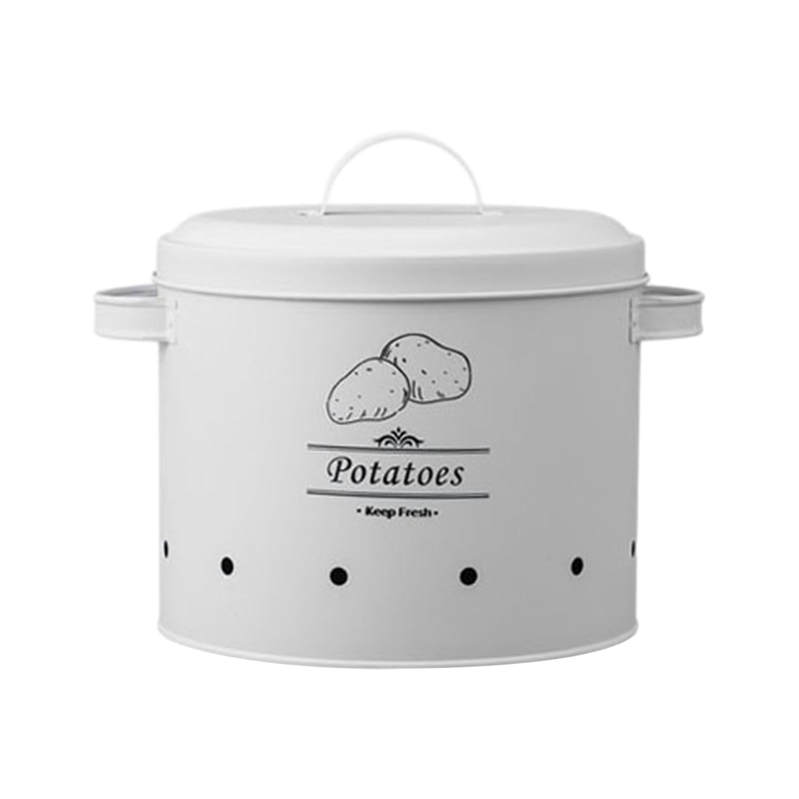 Vegetables Storage Bin Farmhouse Storage Tin with Aerating Holes ...