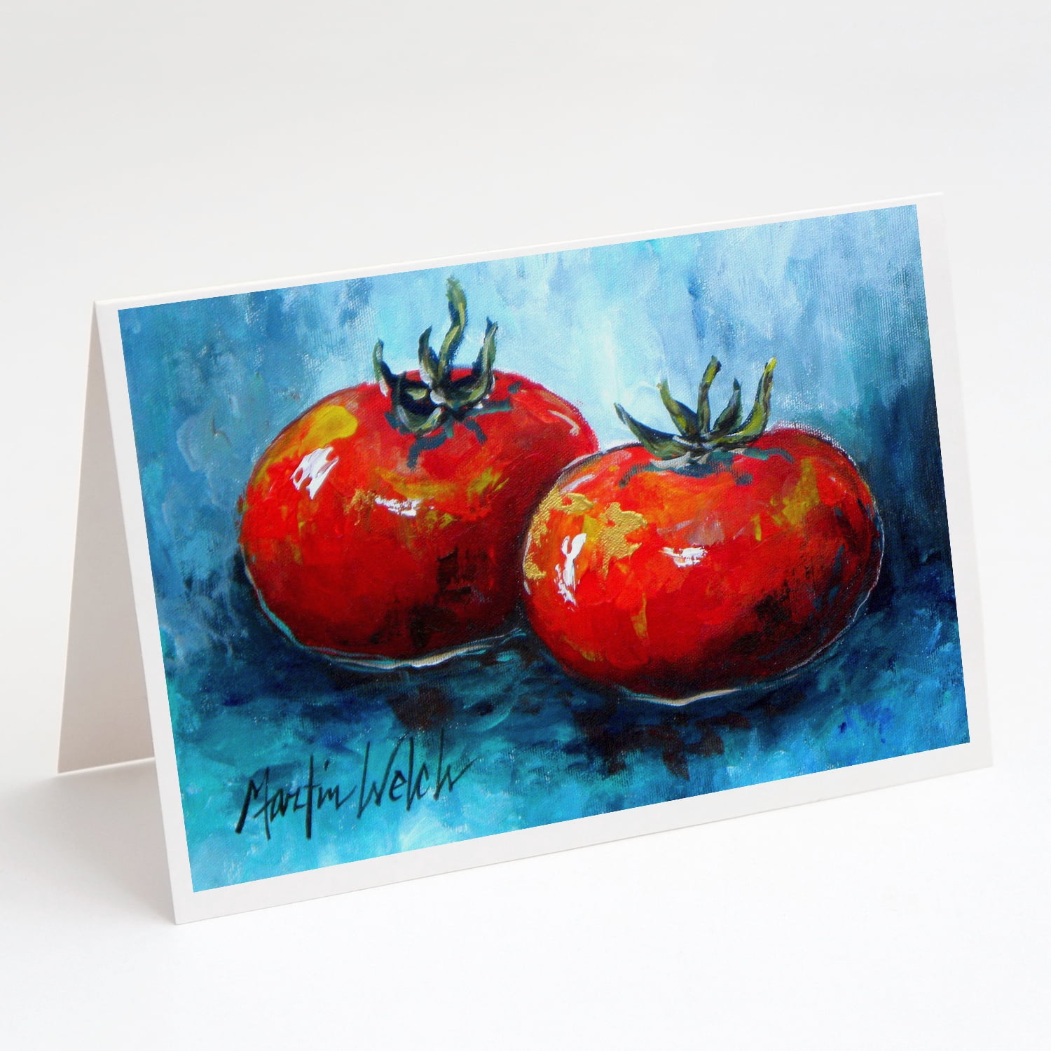 Vegetables - Tomatoes Red Toes Greeting Cards Pack of 8 7 in x 5 in ...