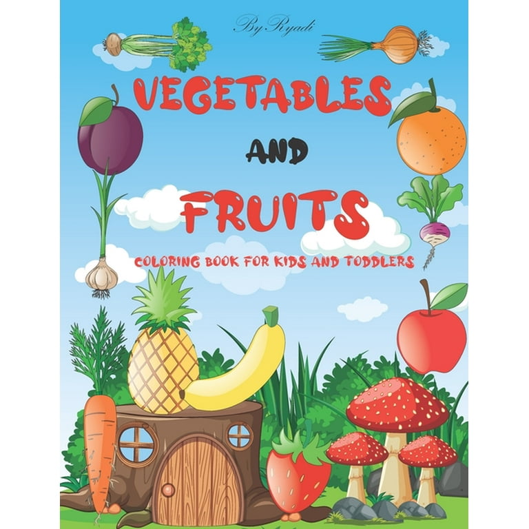 fruits and vegetables coloring pages for preschoolers