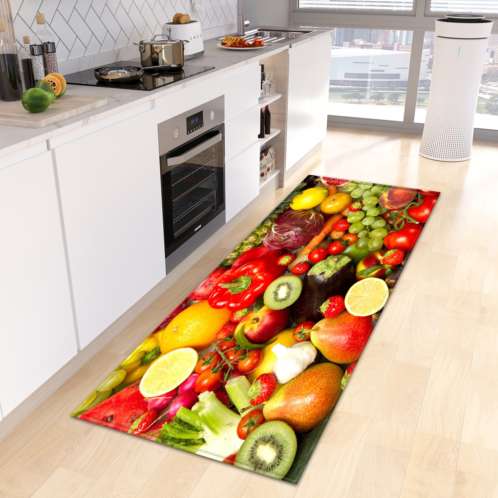 Vegetables fruits grapes strawberry decorative carpet bedroom living ...