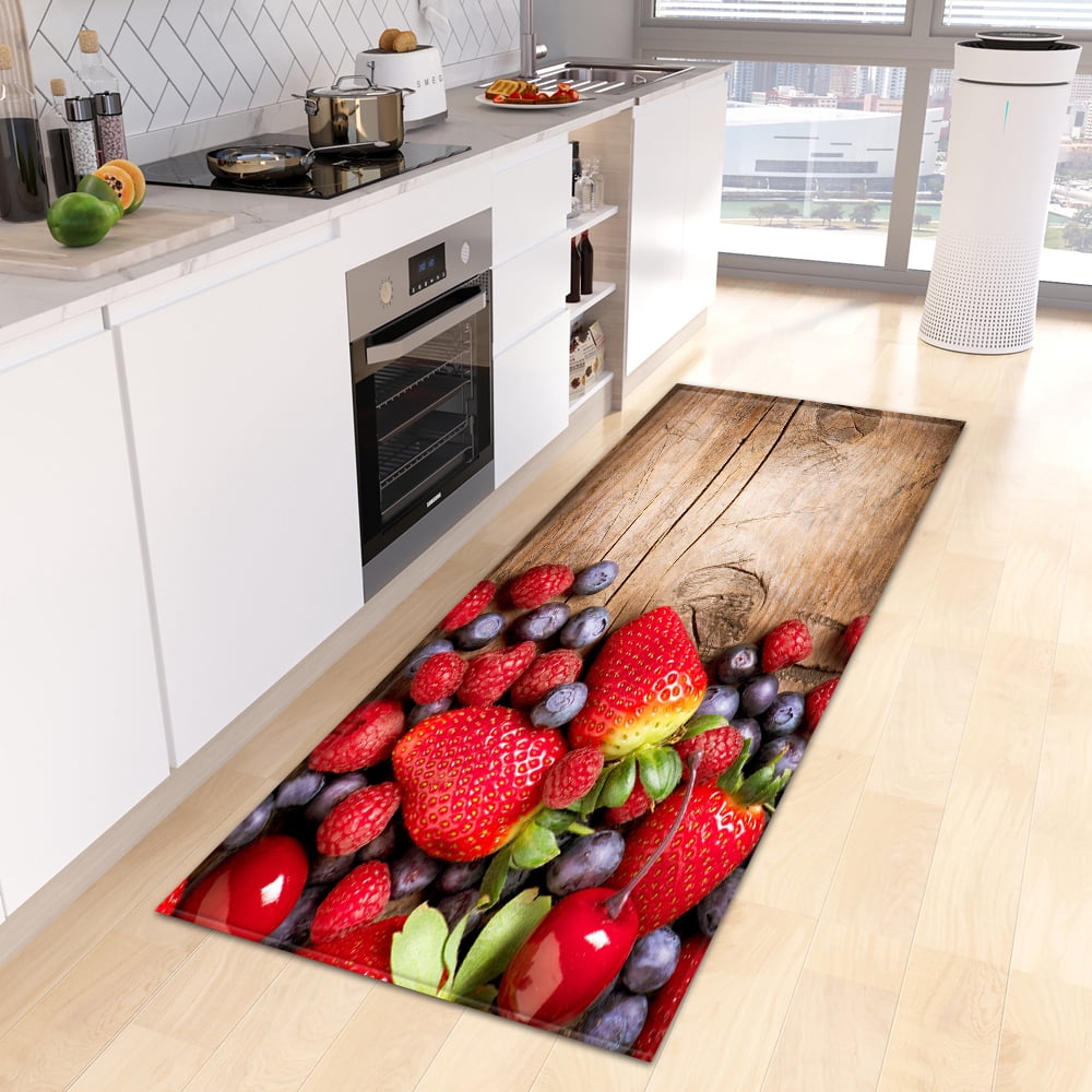 Vegetables fruits grapes strawberry decorative carpet bedroom living ...