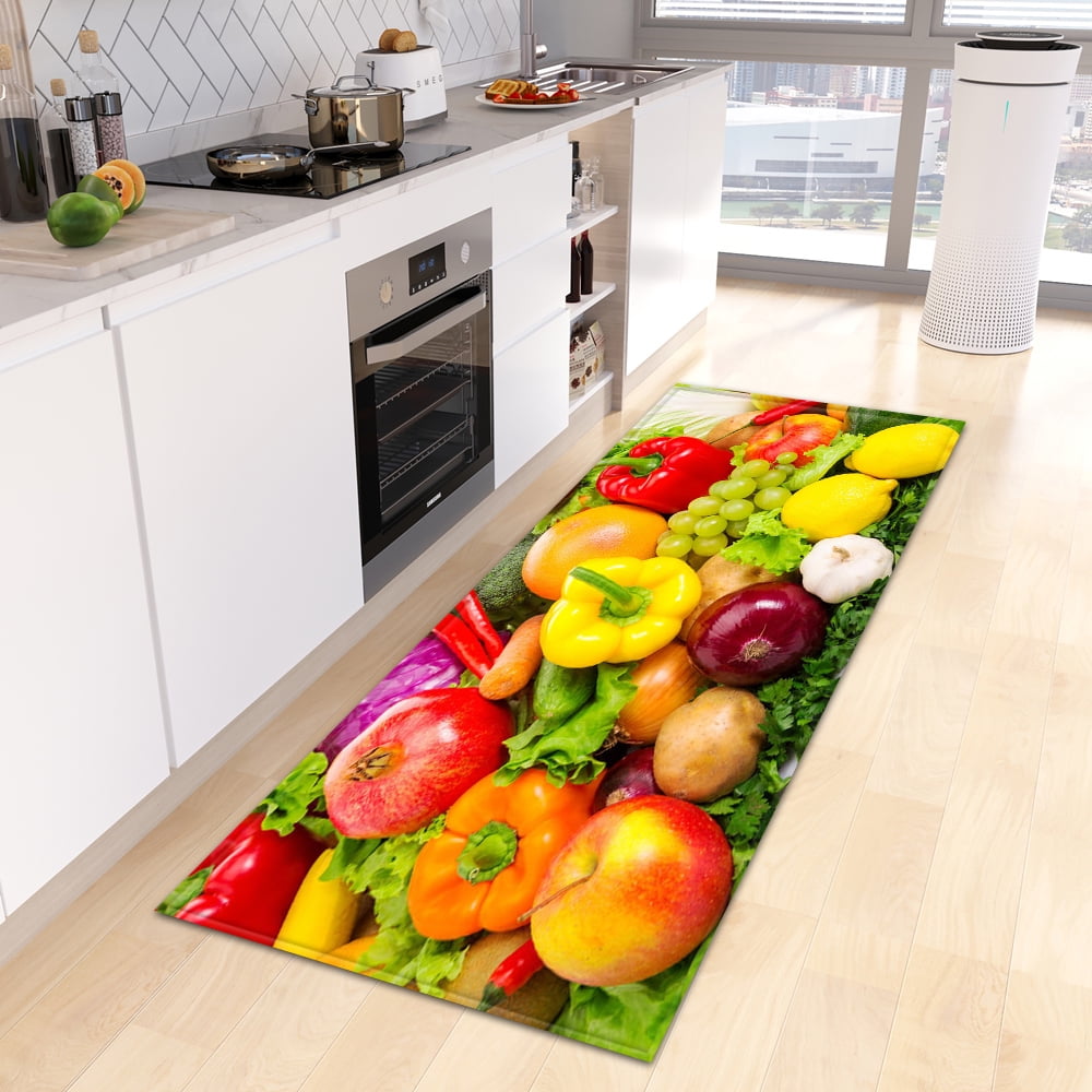 Vegetables fruits grapes strawberry decorative carpet bedroom living ...