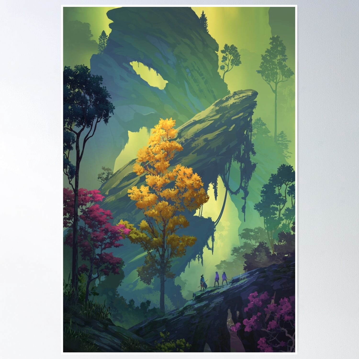 Vegetal Chasm Poster Wall Art, Modern Wall Decor, 24x36 UNFRAMED ...