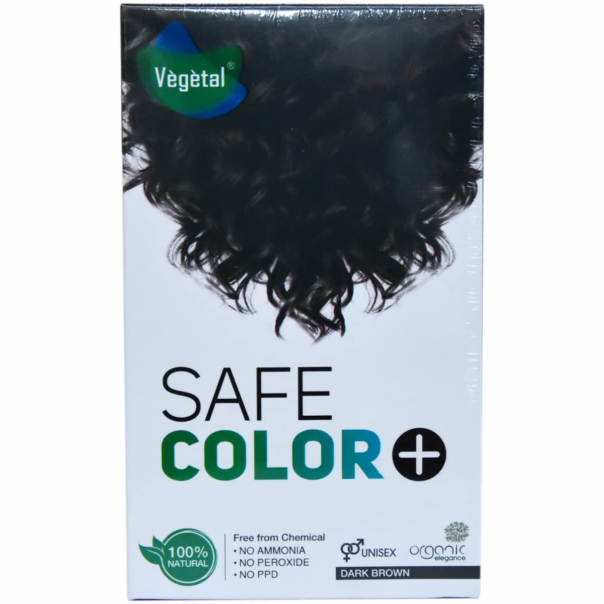 Vegetal Safe Hair Color - Dark Brown 100Gm - Certified Organic Chemical ...