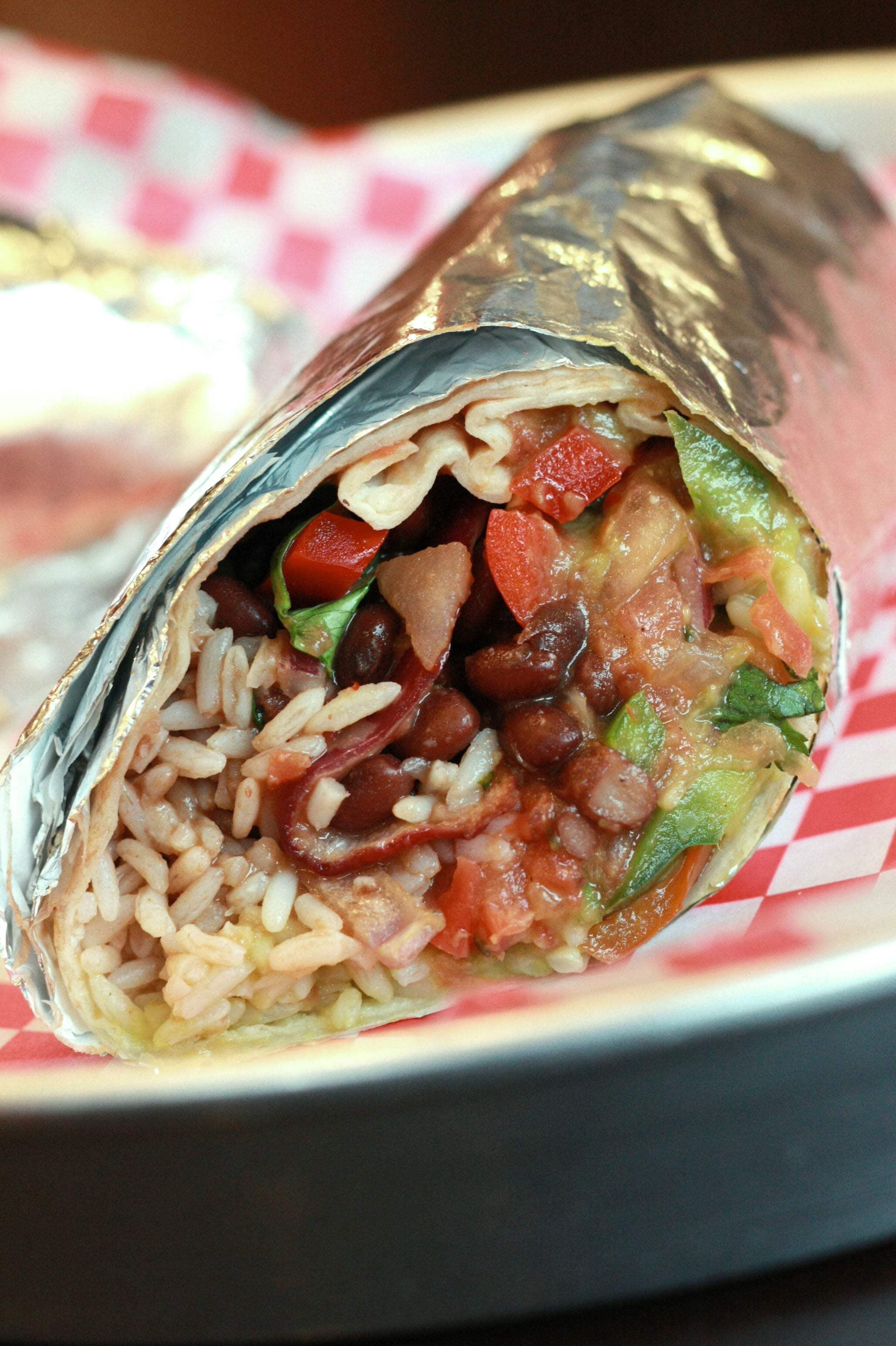 Vegetarian Burrito Mexican Glossy Poster Picture Photo Print Banner ...