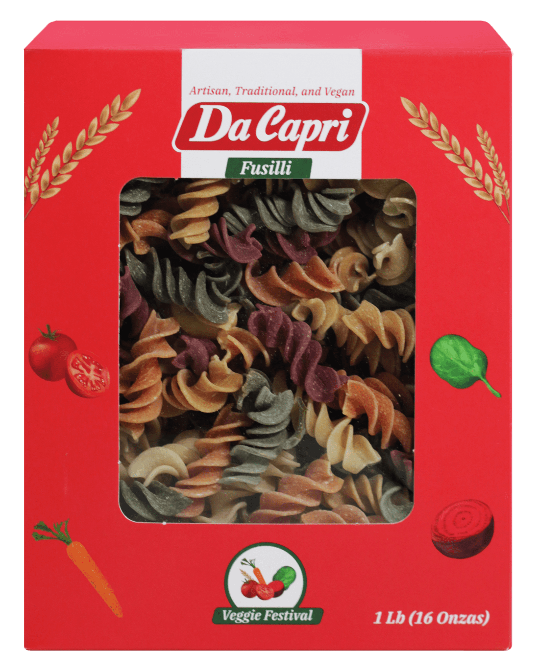Veggie Festival Fusilli (Pack Of 2) | Artisanal Homemade Italian Style ...