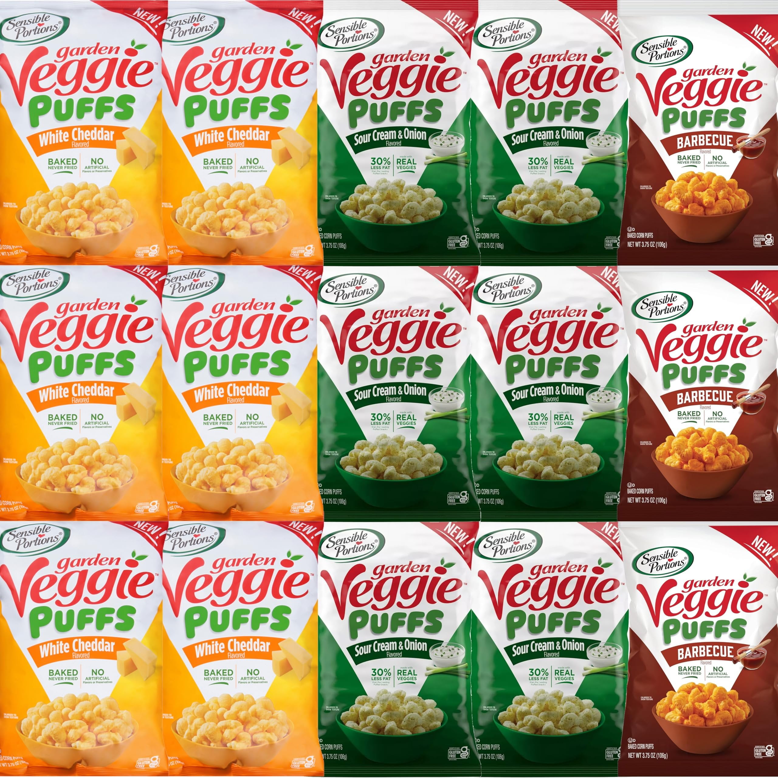 Veggie Puffs Variety - Healthy Snack Alternative, Non-GMO, Gluten-Free ...