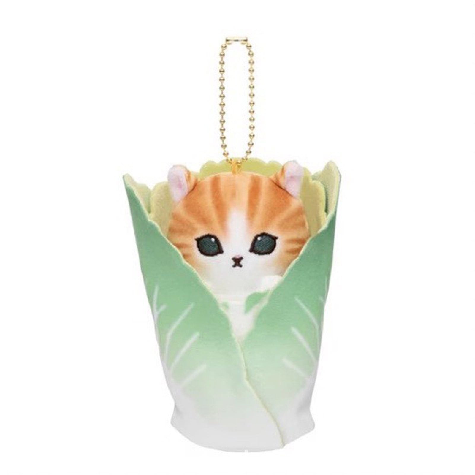 Veggie Spirits Cabbage Cat Plush Keychain by Ban Kichi - Cute Cat ...