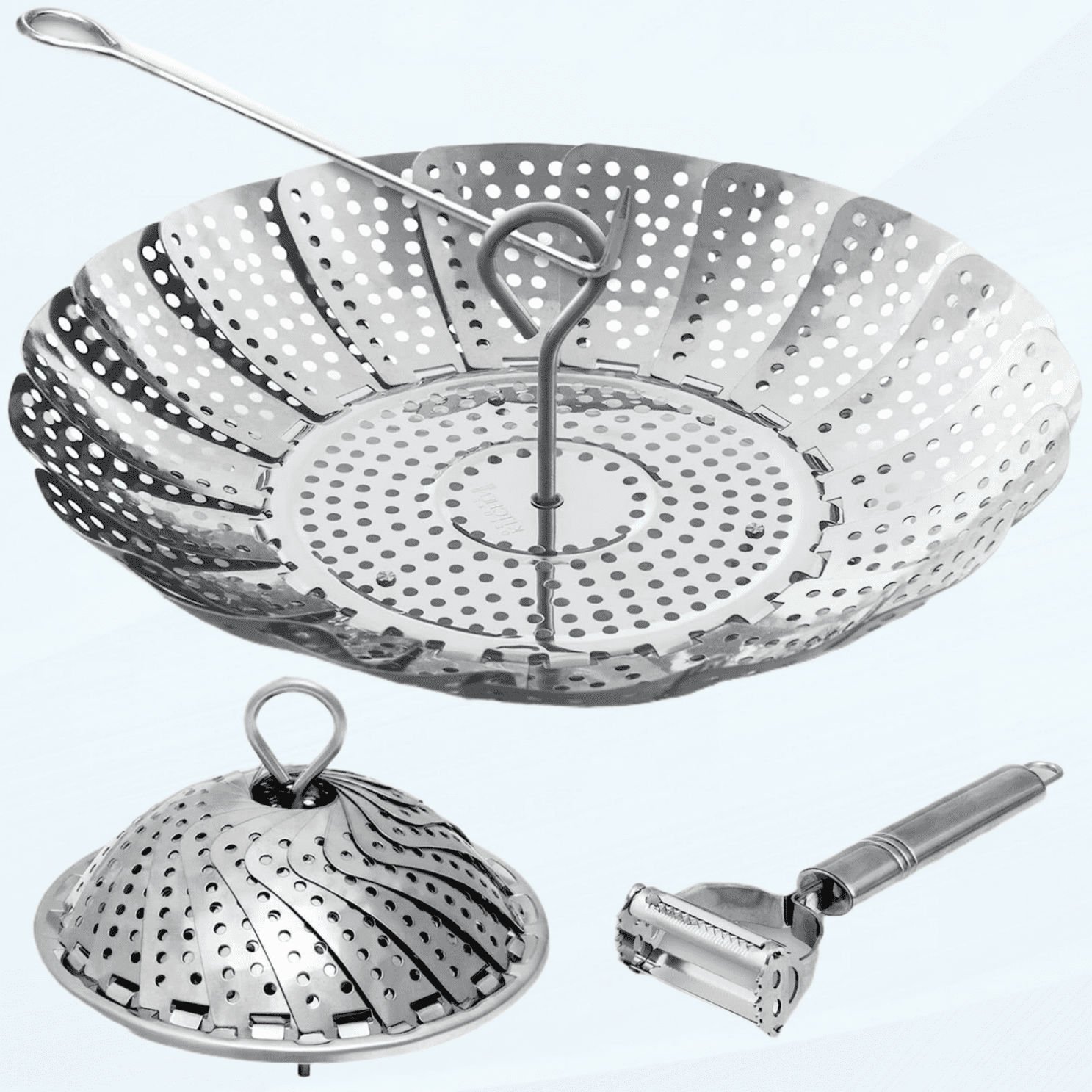 Veggie Steamer Basket - Large - Fits Instant Pot Pressure Cooker 3, 5 ...