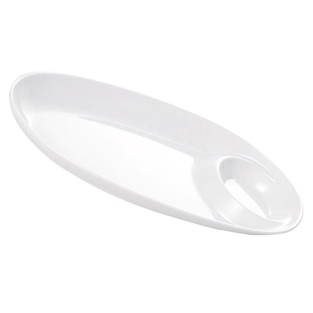 Veggie Tray Food Dumpling Plate Ceramic Oval Serving Plates Appetizer ...