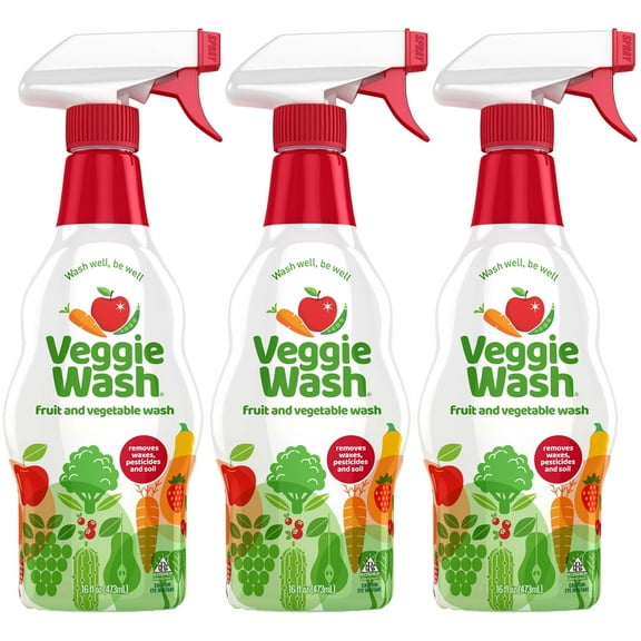 Eat Cleaner Fruit and Veggie Wash Spray, Produce Wash and Cleaner- Pack ...