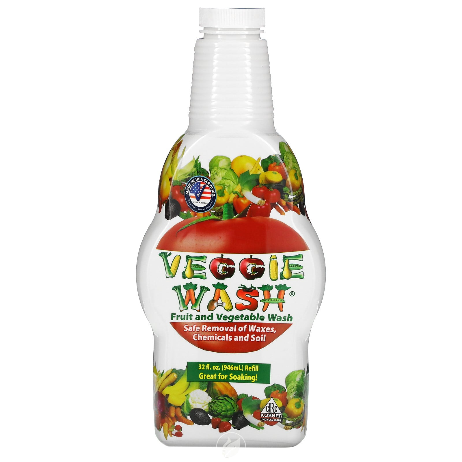 Veggie Wash Fruit & Vegetable Wash Refill 32oz - Walmart.com